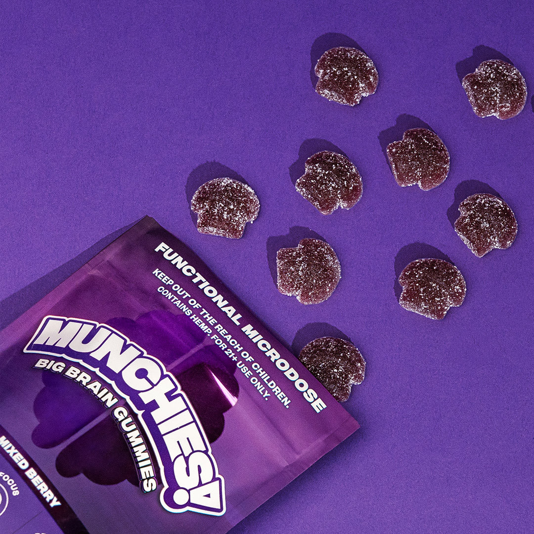 Microdose Delta-9 Gummies | Lion's Mane + THC - Big Brain / 20 Piece ...