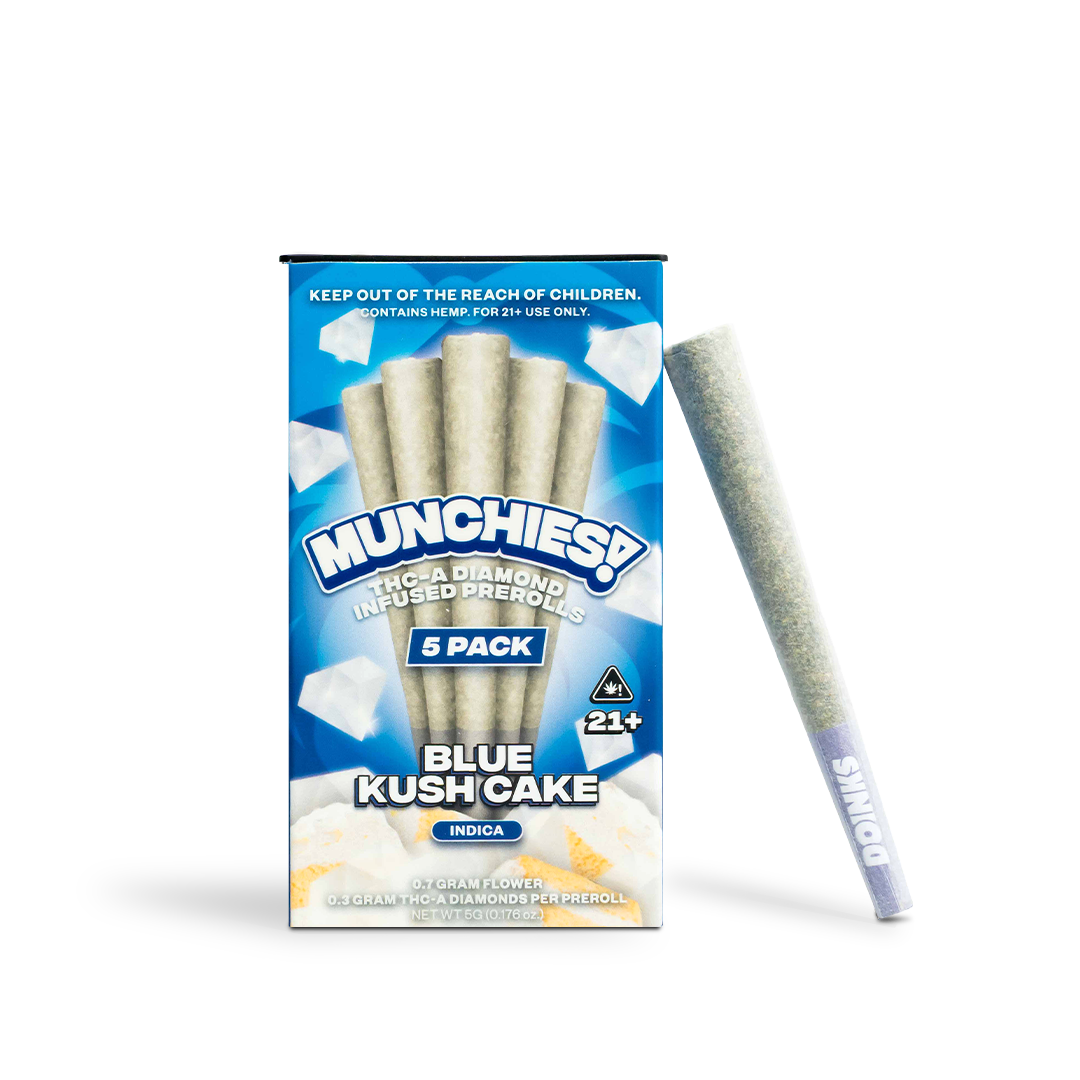 THCA Diamond Infused Prerolls | Five Pack - | Munchies!