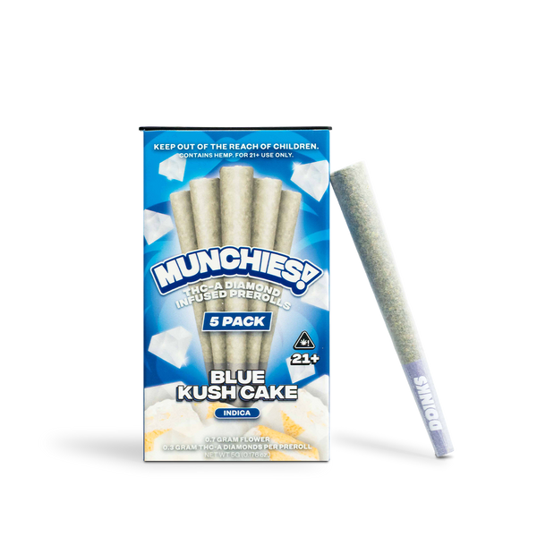 THCA Diamond Infused Prerolls | Five Pack - | Munchies!