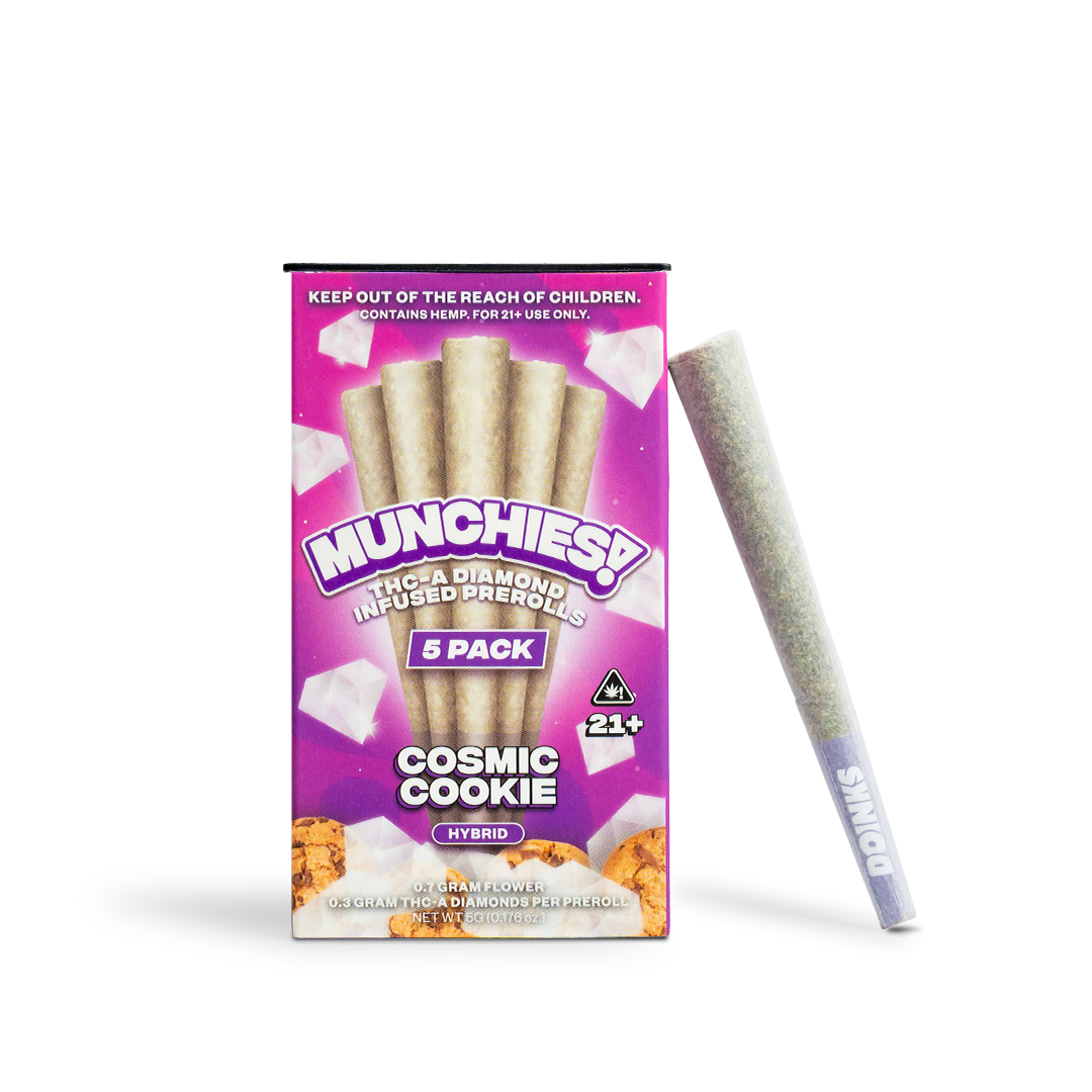 THCA Diamond Infused Prerolls | Five Pack - Cosmic Cookie (Hybrid) / 1 ...