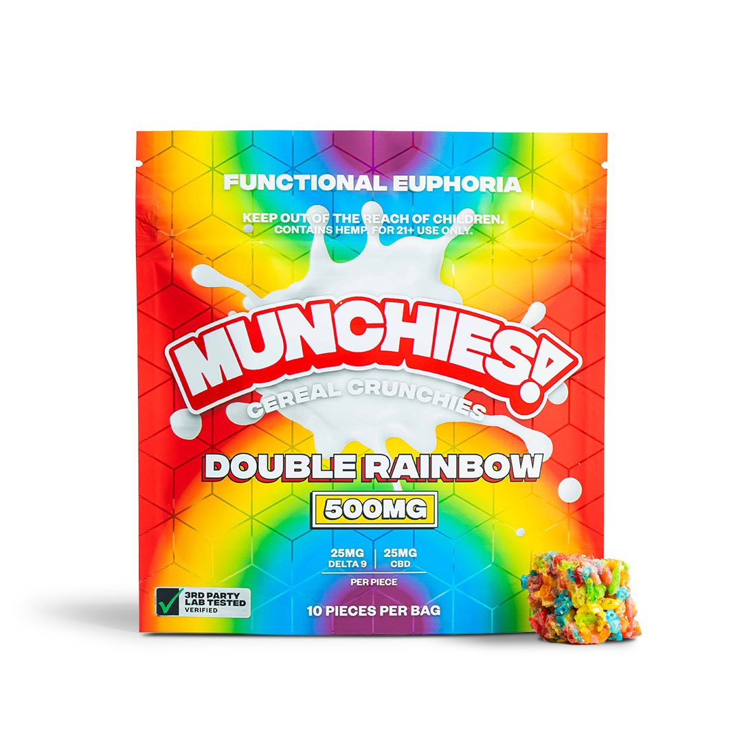 Cereal Edibles | Premium THC + CBD Edibles | MUNCHIES! - Double Rainbow / 2 pack