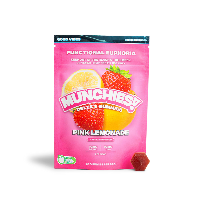 Euphoria Gummies | Lab-Tested Delta-9 THC - Pink Lemonade (Hybrid) / 1 ...