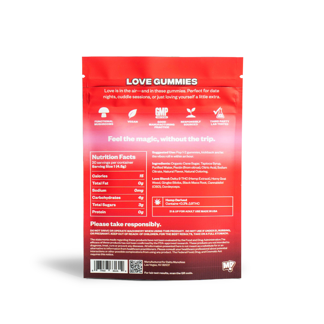 Microdose Delta-9 Gummies | Lion's Mane + THC - Chillin / 5 Piece / 1 ...